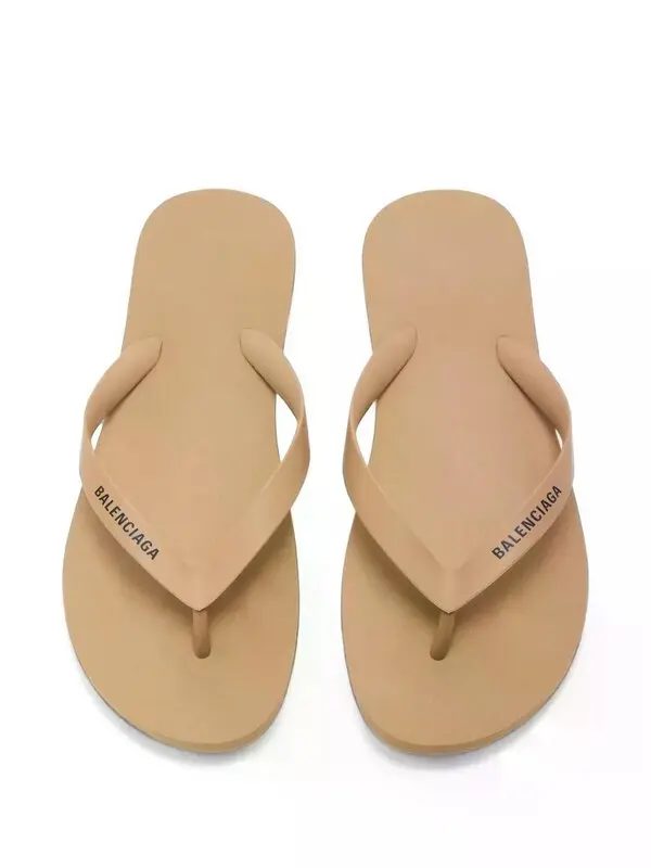 Balenciaga Logo-print Thong Flip Flops