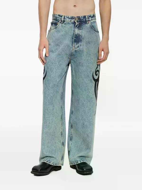 Vetements Graphic-print Jeans