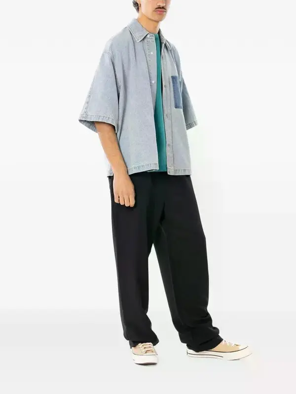 NEW AMSTERDAM SURF ASSOCIATION Patch-pocket Denim Shirt