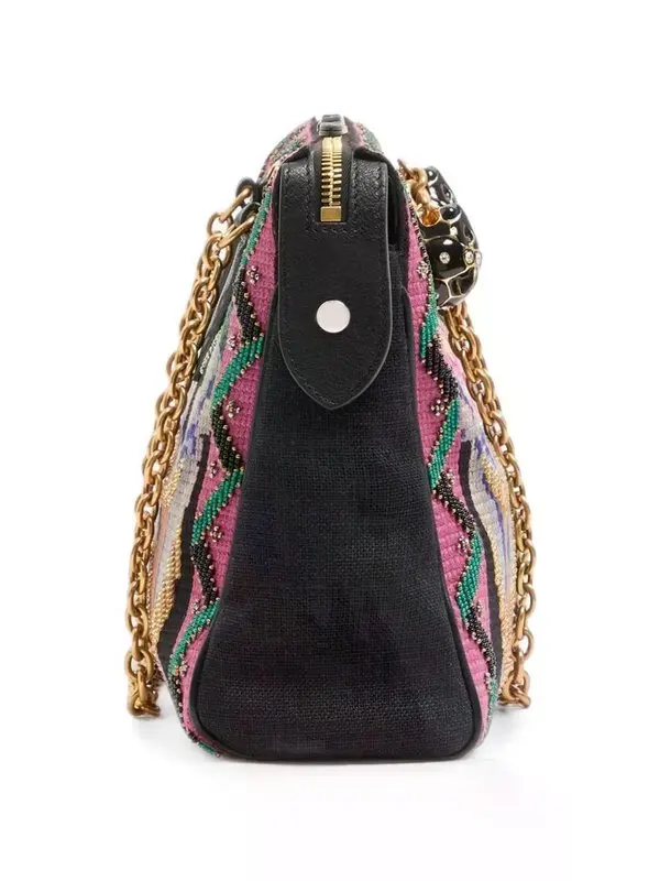 Valentino Garavani Panthea Medium Embroidered Shoulder Bag