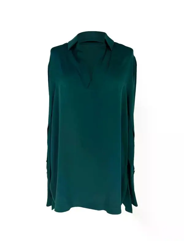 Max Mara V-neck Cotton Blouse