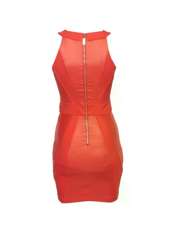 Elisabetta Franchi Chain-detail Mini Dress - Red