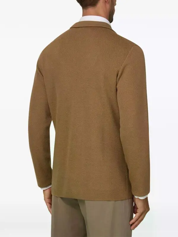 Boggi Milano Double-breasted Blazer In Extrafine Merino Wool