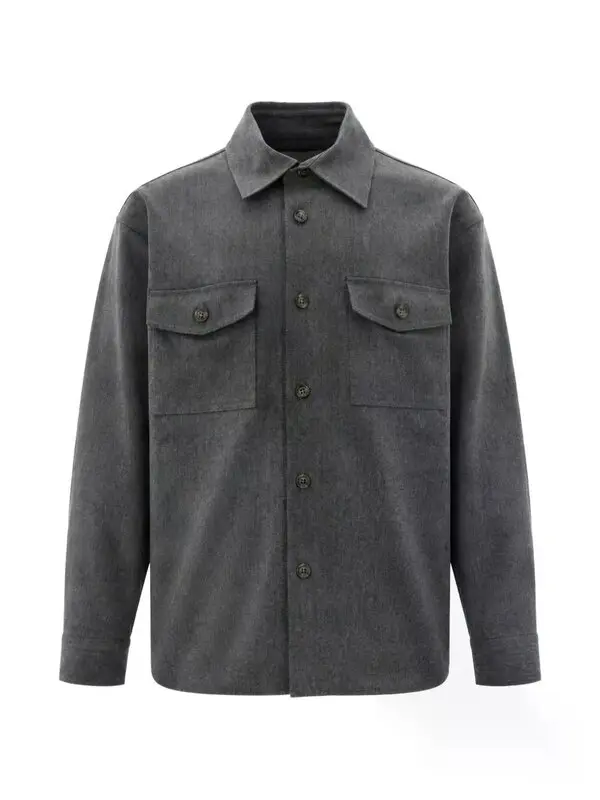 PAOLO PECORA Button-up Chest-pocket Shirt