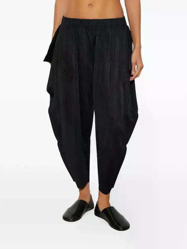 Issey Miyake Pleated Wide-leg Trousers