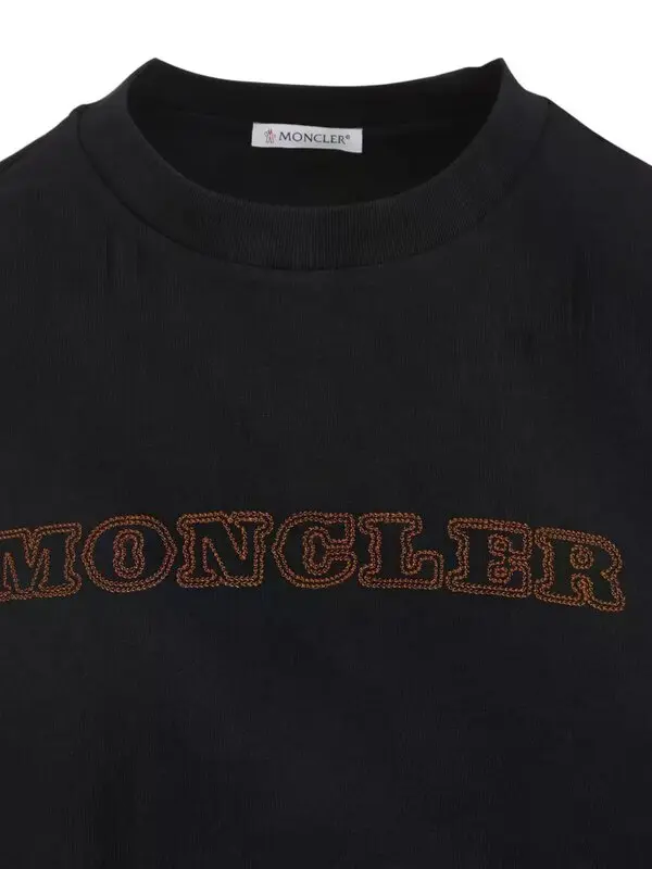 Moncler Logo-embroidered Short-sleeve T-shirt
