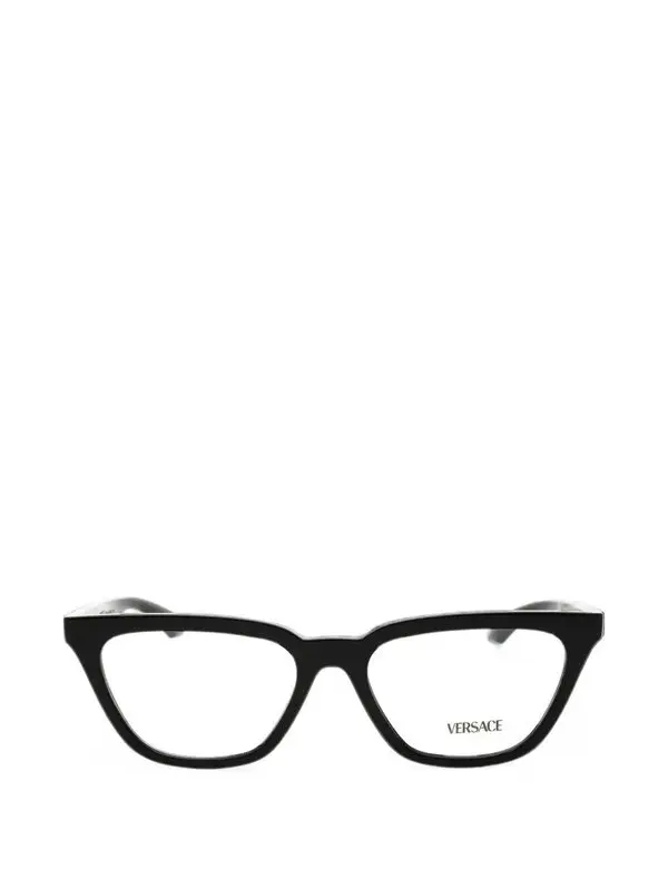 Versace Greca-detail Cat-eye Glasses - Black
