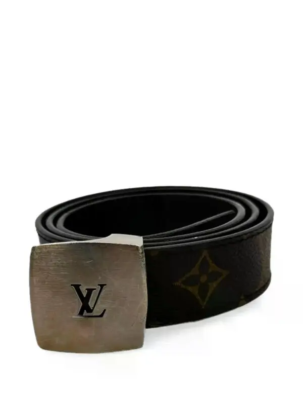 LOUIS VUITTON Monogram Buckled Belt