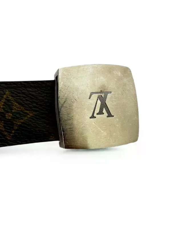 LOUIS VUITTON Monogram Buckled Belt