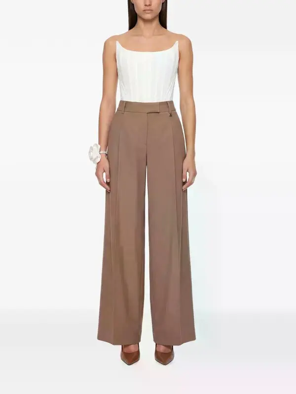 Giuseppe Di Morabito Pressed-crease Wide-leg Trousers
