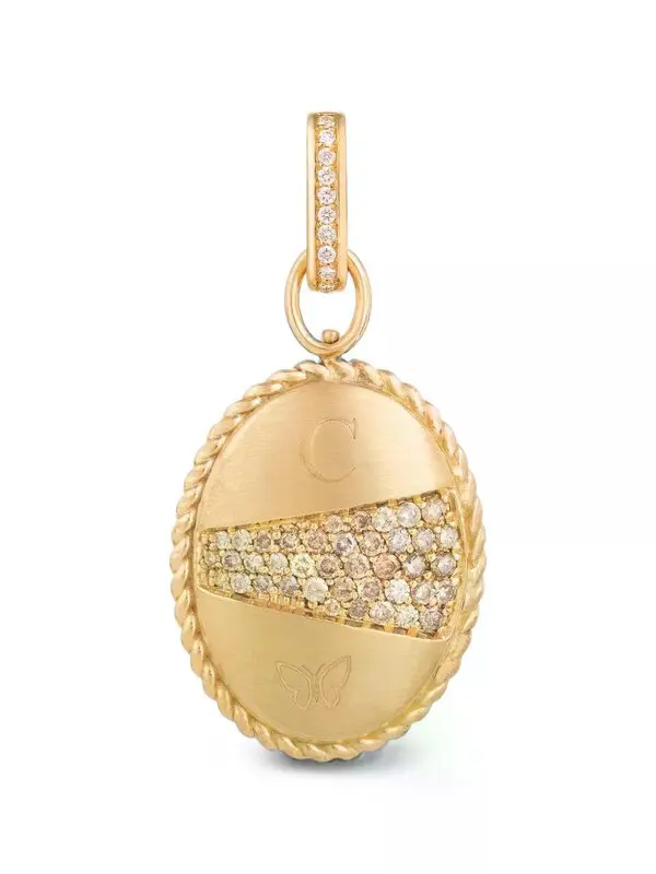 CLARA CHEHAB Large Liberté Diamond Rope Charm