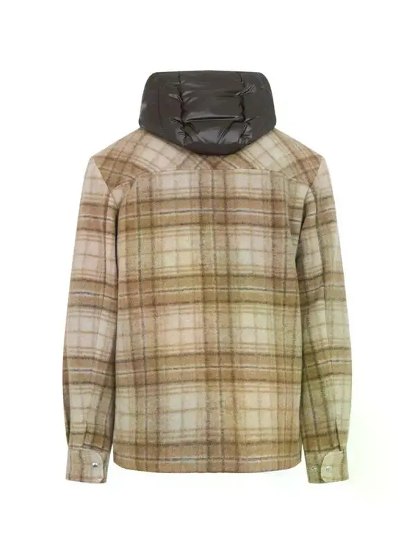 Moncler Nyvalin Check-pattern Hooded Down Jacket