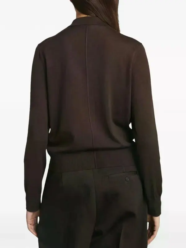 Soeur Hailey Button-up Polo-collar Cardigan