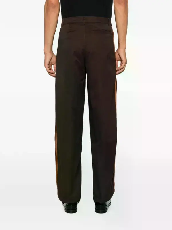 Adidas Logo-embroidered Side-stripe Trousers