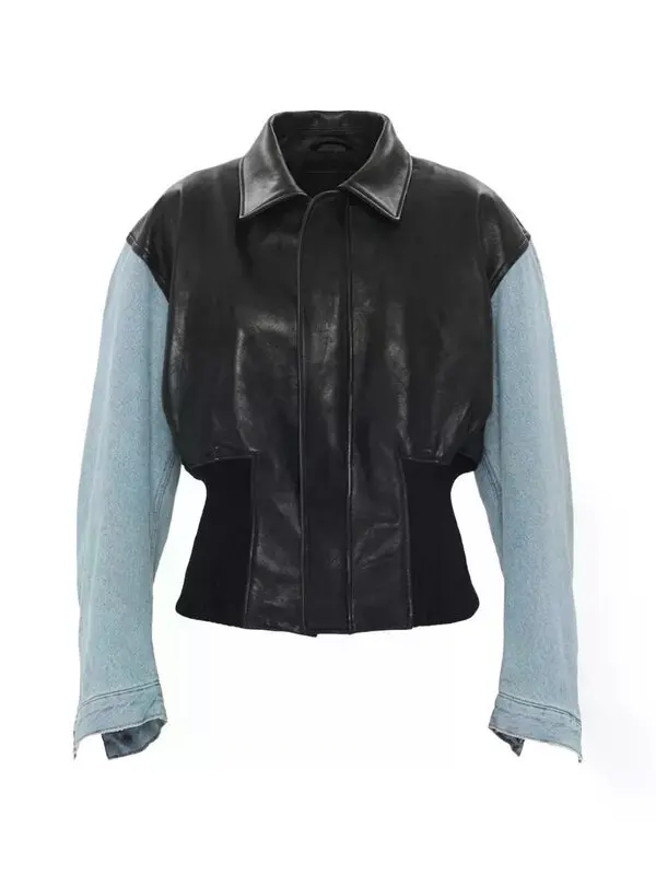 HAIKURE Vivienne Panelled Leather Jacket