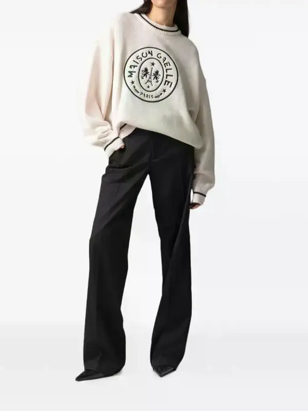 GAELLE PARIS Pressed-crease Tailored Trousers