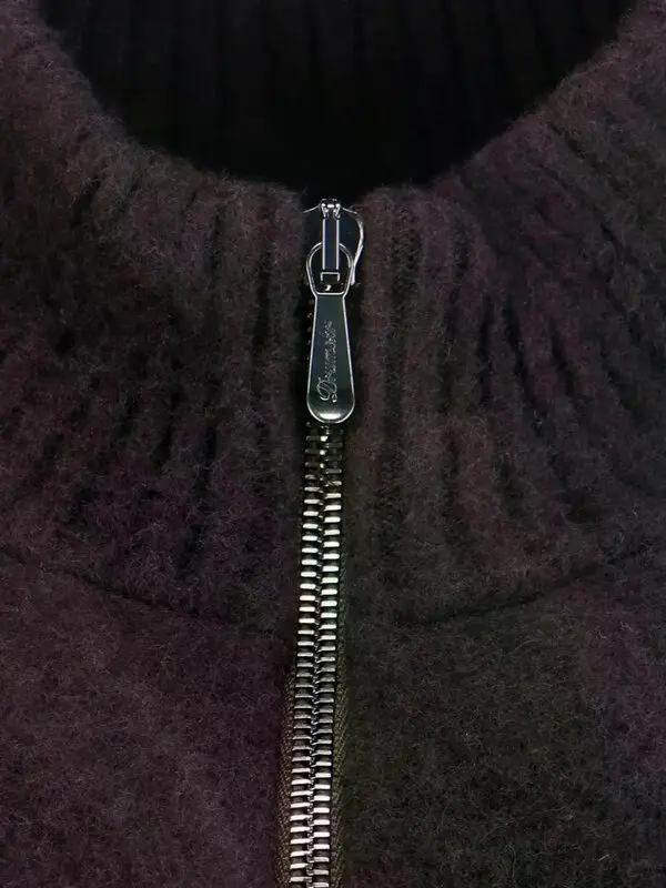 DRUMOHR Zip-up Lambswool Cardigan