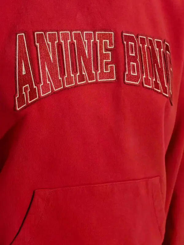 ANINE BING Harvey Logo-appliqué Hoodie
