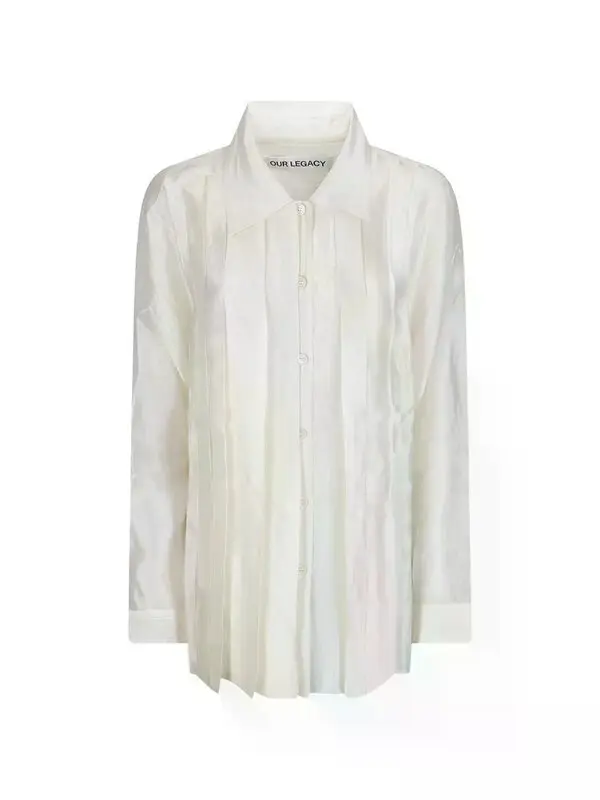 Our Legacy Tuxedo Every Pleated Shirt - White