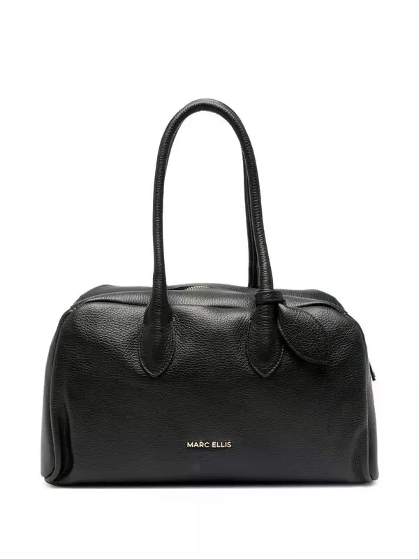 MARC ELLIS Bilbao Pebble-texture Shoulder Bag - Black