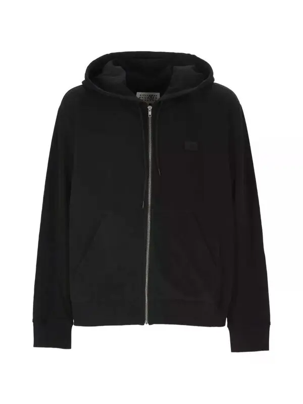 MAISON MARGIELA Logo-patch Zip-up Hoodie