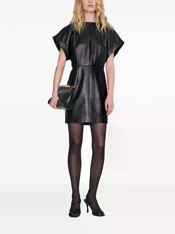 ANINE BING Zelie Dress Recycled Leather