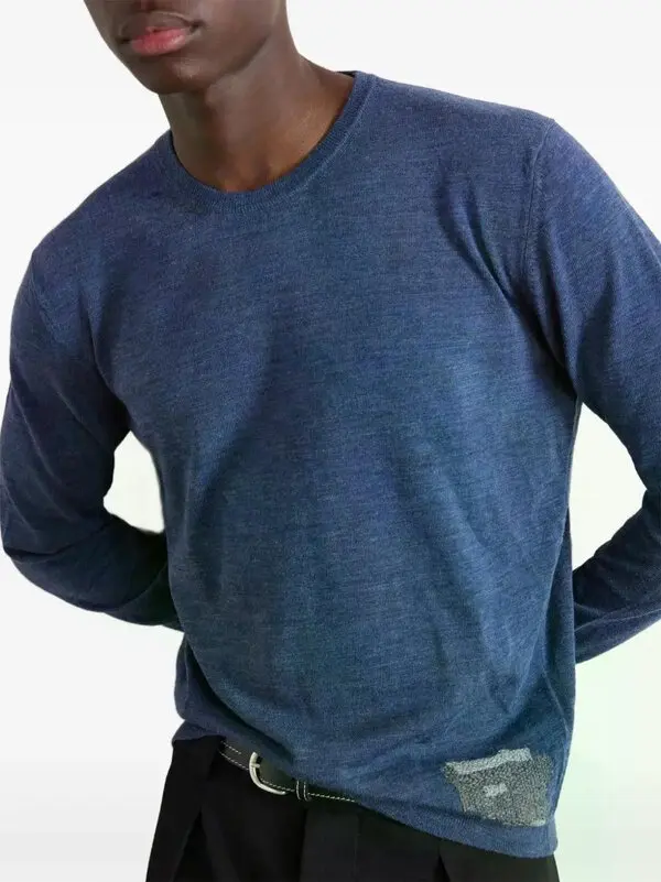 MAISON MARGIELA Patch-detail Crew-neck Sweater