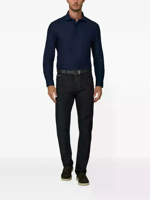 Boggi Milano Sakura Polo In Japanese Jersey