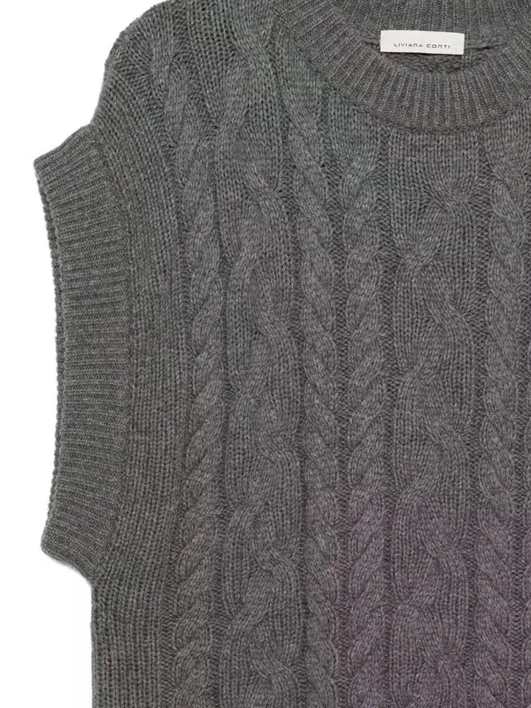 Liviana Conti Cable-knit Vest