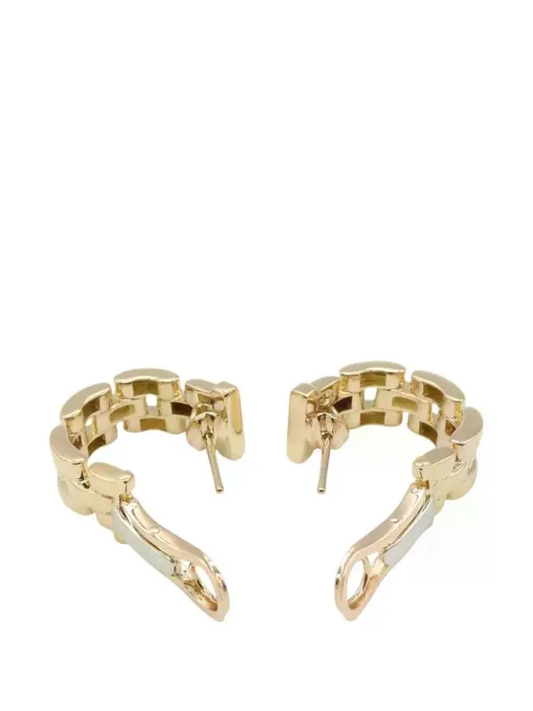 Cartier 2010s Maillon Panthère Diamond Earrings