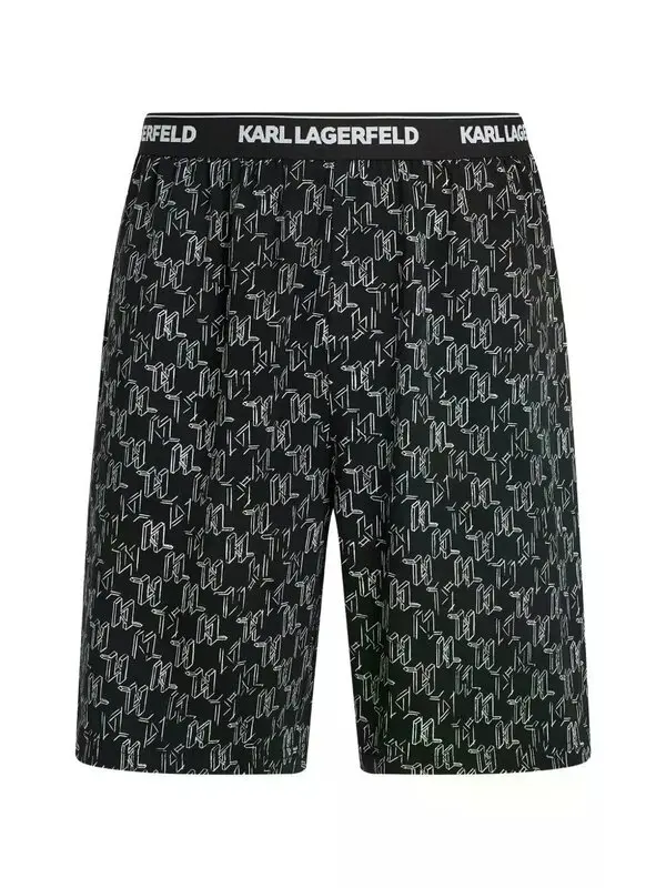 Karl Lagerfeld Monogram Pajama Shorts