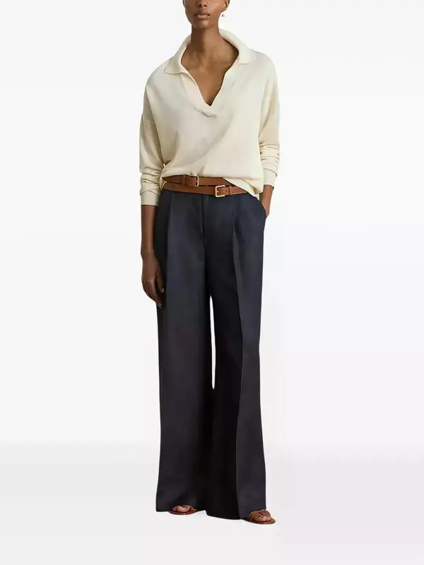 Ralph Lauren V-neck Collared Sweater