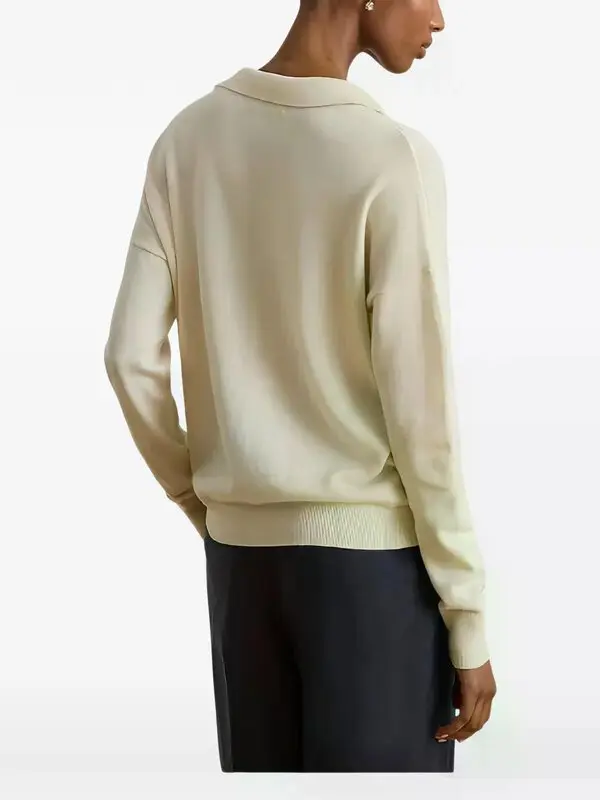 Ralph Lauren V-neck Collared Sweater