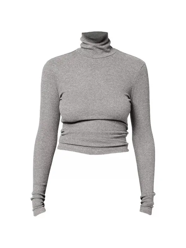 Citizens Of Humanity Caradene Ribbed Turtleneck Sweater - Grey