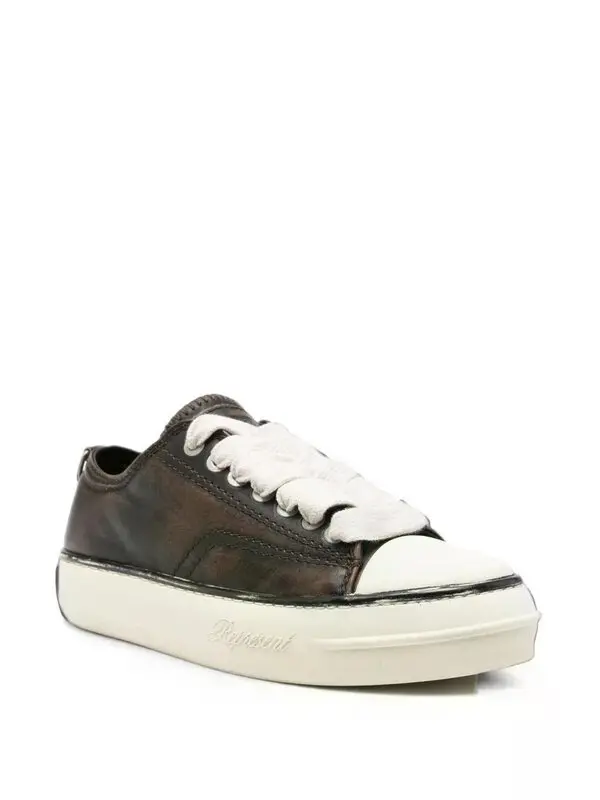 REPRESENT Distressed Leather Sneakers