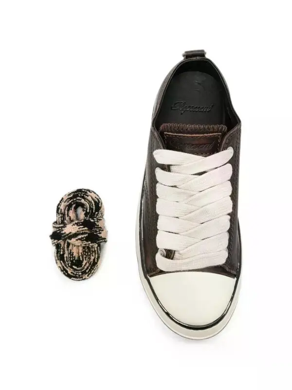 REPRESENT Distressed Leather Sneakers
