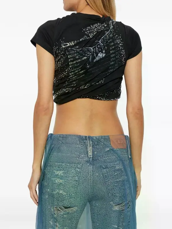 DIESEL® T-wincy Rhinestone-embellished Top