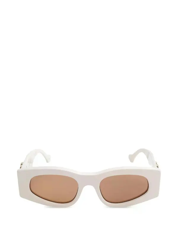 Gucci Double G Geometric-frame Sunglasses