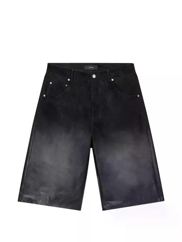 PURPLE BRAND Gradient Leather Shorts