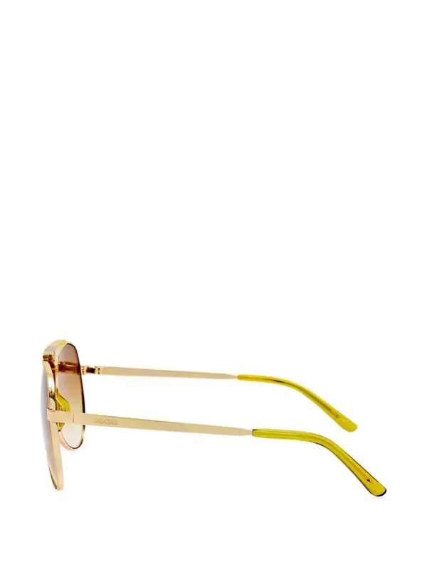 Attico X Linda Farrow Amelia Sunglasses - Gold