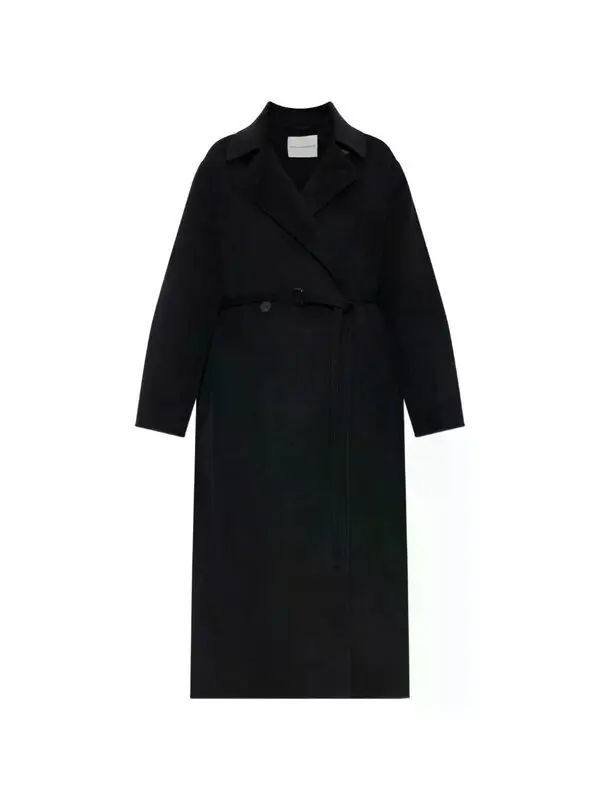 Studio Nicholson Mori Belted Wool Coat - Black
