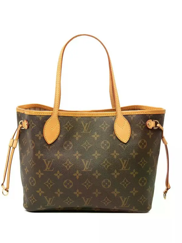 LOUIS VUITTON 2008 Monogram Neverfull Pm Tote Bag - Brown