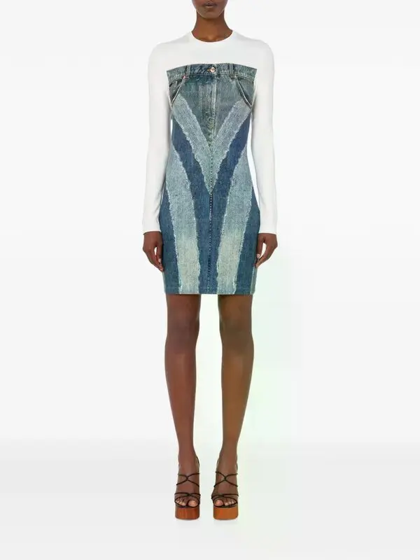 Moschino Printed Stretch Cotton Jersey Dress