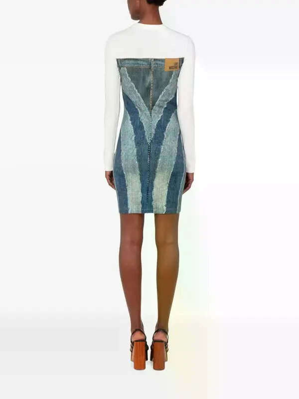 Moschino Printed Stretch Cotton Jersey Dress