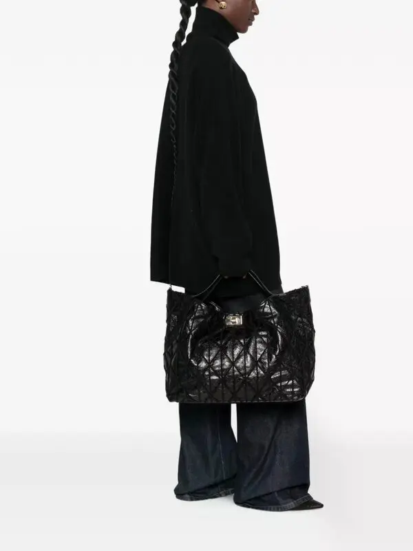 ERMANNO FIRENZE Large Quilted Shoulder Bag