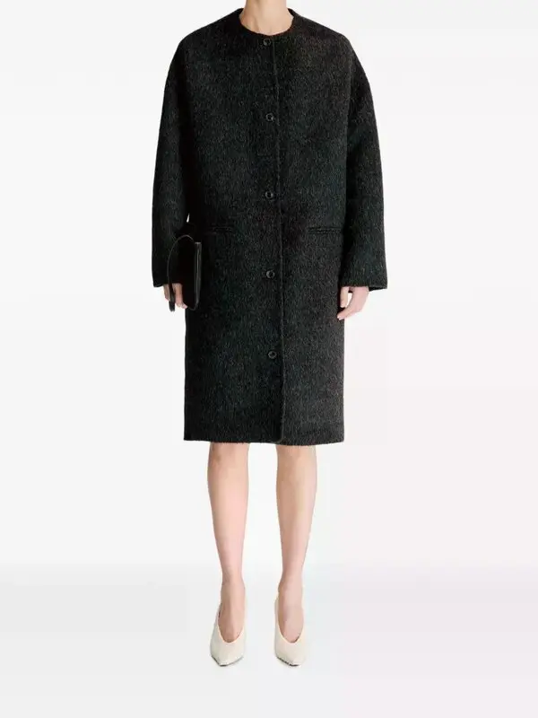 Loulou De Saison Orson Oval-shaped Coat - Black