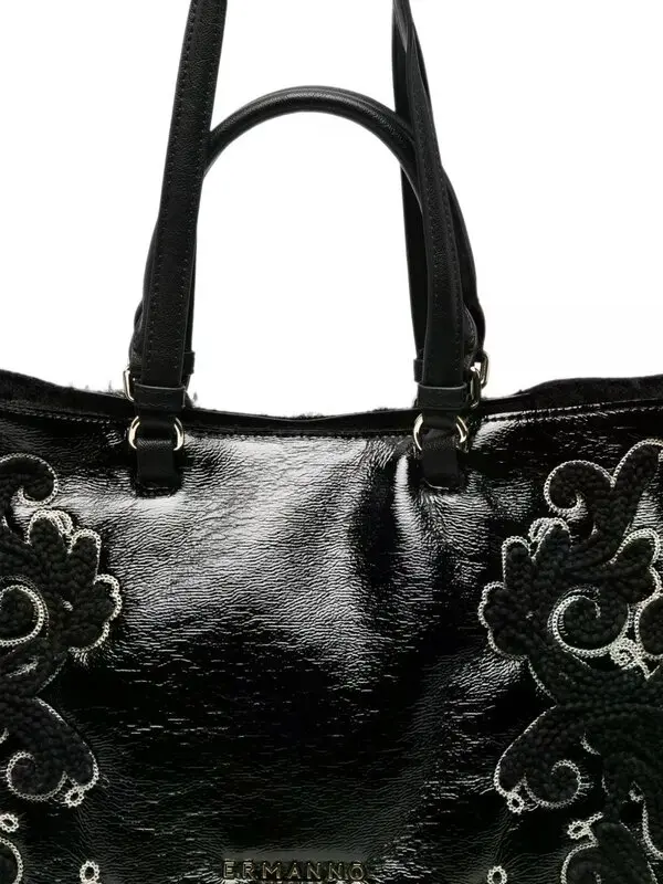 ERMANNO FIRENZE Large Embroidered Tote Bag