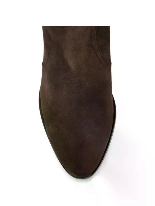 Ba&sh Embroidered Suede Boots
