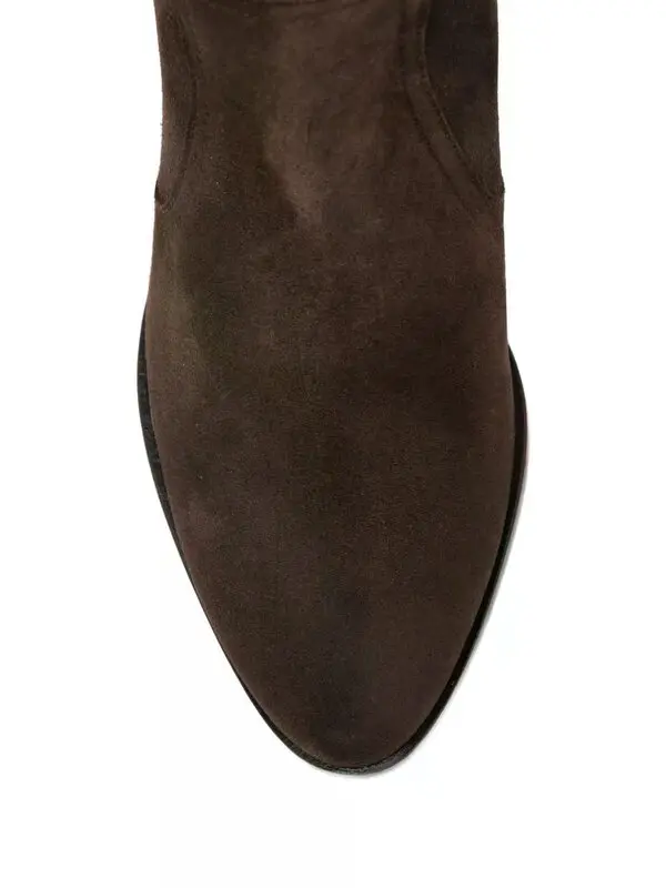 Ba&sh Embroidered Suede Boots