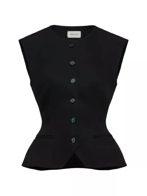Magda Butrym Peplum Sleeveless Vest